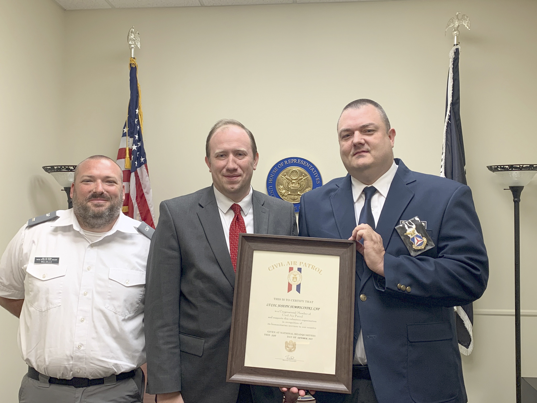 Rep. Joe Sempolinski joins Congressional civil air patrol | News ...